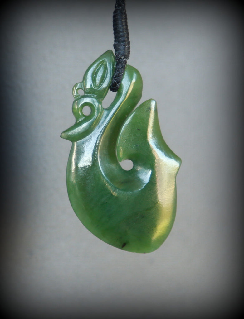 Greenstone Fish Hook – The Jade Studio